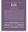 Elie Personalized Name Meaning Art Prints – Name Stories