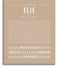 Elie | Name Art Print – Name Stories