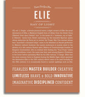 Elie | Name Art Print – Name Stories