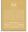 Elie Personalized Name Meaning Art Prints – Name Stories