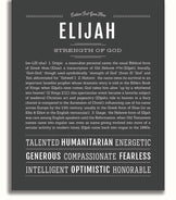 Elijah | Name Art Print – Name Stories
