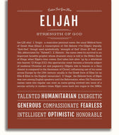 Elijah | Name Art Print – Name Stories