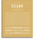 Elijah | Name Art Print – Name Stories