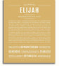 Elijah | Name Art Print – Name Stories