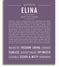 Elina Personalized Name Meaning Art Prints – Name Stories