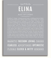 Elina | Name Art Print – Name Stories