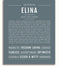 Elina | Name Art Print – Name Stories