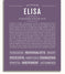 Elisa | Name Art Print – Name Stories