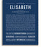 Elisabeth | Name Art Print – Name Stories