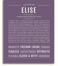 Elise | Name Art Print – Name Stories