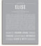 Elise | Name Art Print – Name Stories