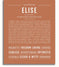 Elise | Name Art Print – Name Stories