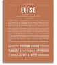Elise | Name Art Print – Name Stories