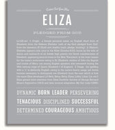 Eliza | Name Art Print – Name Stories