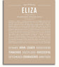 Eliza | Name Art Print – Name Stories