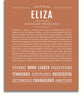 Eliza | Name Art Print – Name Stories