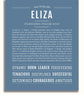 Eliza | Name Art Print – Name Stories