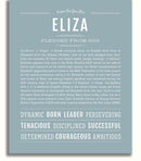 Eliza Personalized Name Meaning Art Prints – Name Stories