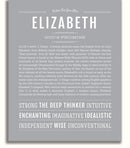 Elizabeth | Name Art Print – Name Stories