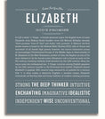 Elizabeth | Name Art Print – Name Stories