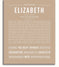 Elizabeth | Name Art Print – Name Stories