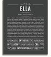 Ella | Name Art Print – Name Stories