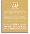 Ella | Name Art Print – Name Stories