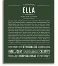Ella | Name Art Print – Name Stories