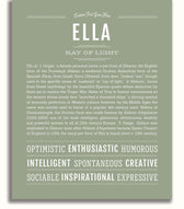 Ella | Name Art Print – Name Stories