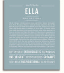 Ella | Name Art Print – Name Stories