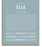 Ella | Name Art Print – Name Stories