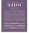 Elleanor | Name Art Print – Name Stories
