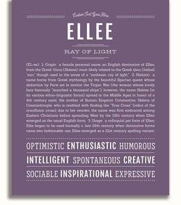 Ellee | Name Art Print – Name Stories