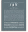 Ellee Personalized Name Meaning Art Prints – Name Stories