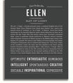 Ellen | Name Art Print – Name Stories