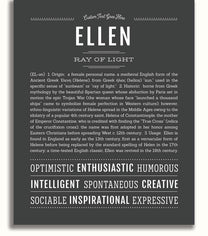 Ellen | Name Art Print – Name Stories