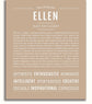 Ellen Personalized Name Meaning Art Prints – Name Stories