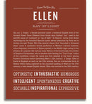 Ellen | Name Art Print – Name Stories