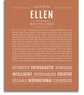Ellen | Name Art Print – Name Stories