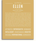 Ellen Personalized Name Meaning Art Prints – Name Stories