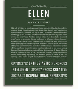 Ellen | Name Art Print – Name Stories