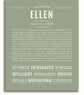 Ellen Personalized Name Meaning Art Prints – Name Stories