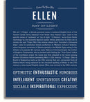 Ellen | Name Art Print – Name Stories