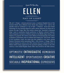 Ellen | Name Art Print – Name Stories