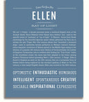 Ellen Personalized Name Meaning Art Prints – Name Stories