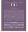 Elli Personalized Name Meaning Art Prints – Name Stories