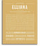 Elliana | Name Art Print – Name Stories