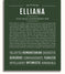 Elliana | Name Art Print – Name Stories