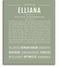 Elliana | Name Art Print – Name Stories