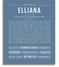 Elliana | Name Art Print – Name Stories